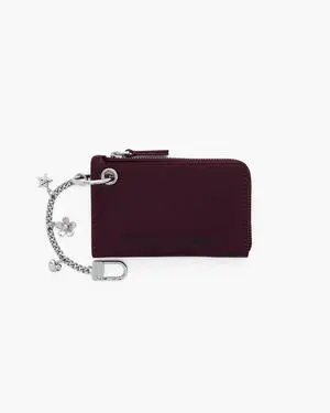 Marc Jacobs The Top Zip Charm Wallet - Dark Plum