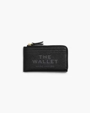 Marc Jacobs The Leather Top Zip Multi Wallet - Black