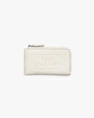 Marc Jacobs The Leather Top Zip Multi Wallet In Cotton