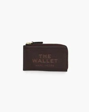 Marc Jacobs The Leather Top Zip Multi Wallet In Ganache