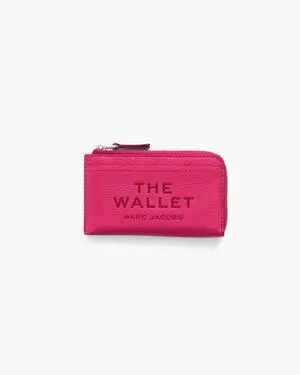 Marc Jacobs The Leather Top Zip Multi Wallet - Raspberry Pink