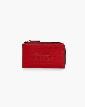Marc Jacobs The Leather Top Zip Multi Wallet - True Red
