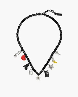Marc Jacobs The Collector Charm Necklace - Black Multi