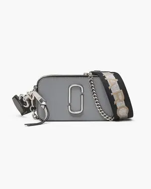 Marc Jacobs The Colorblock Chain Snapshot Bag - Wolf Grey Multi Stripe