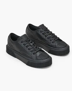 Marc Jacobs The Leather Sneaker - Black