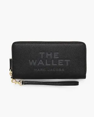 Marc Jacobs The Leather Continental Wallet In Black