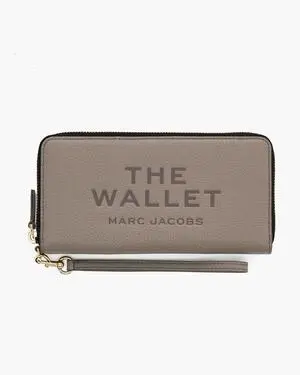 Marc Jacobs The Leather Continental Wallet - Cement