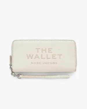 Marc Jacobs The Leather Continental Wallet In Cotton