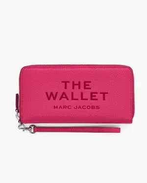 Marc Jacobs The Leather Continental Wallet In Raspberry Pink