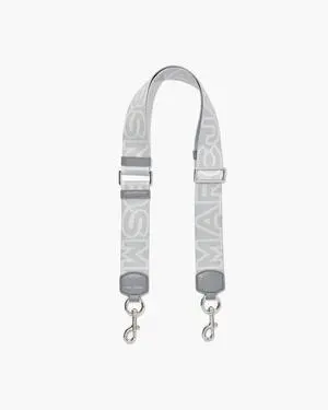 Marc Jacobs The Outline Logo Webbing Strap - Wolf Grey Multi