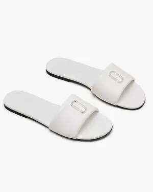 Marc Jacobs The Snapshot Slide Sandals - Bright White