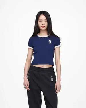 Marc Jacobs Pop J Marc Ringer Baby Tee In Size - Navy Multi