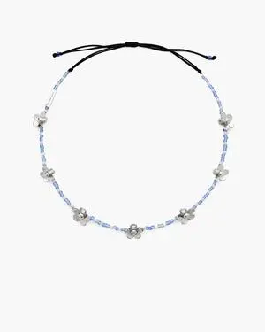 Marc Jacobs The Daisy Station Necklace - Silver/blue