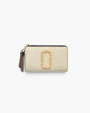 Marc Jacobs The Snapshot Compact Wallet - Cloud White Multi
