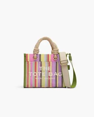Marc Jacobs The Stripe Mesh Small Tote Bag - Purple Multi