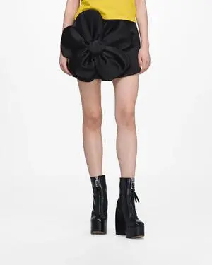 Marc Jacobs Satin Daisy Circle Skirt In Size