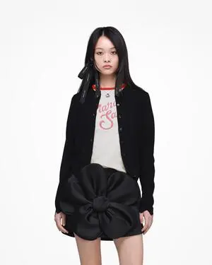 Marc Jacobs Scallop Daisy Cardigan - Black