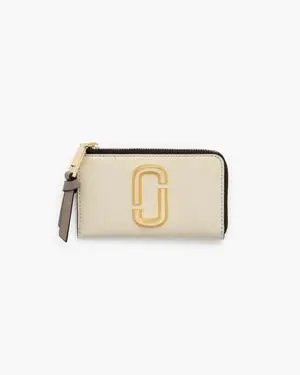 Marc Jacobs The Snapshot Top Zip Multi Wallet - Cloud White Multi