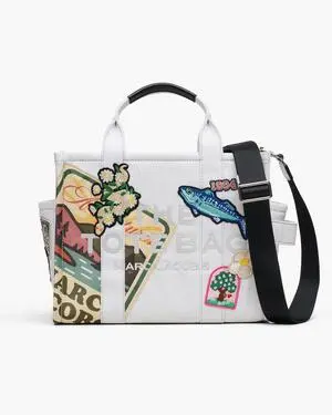 Marc Jacobs The Camp Patchwork Denim Medium Tote Bag - Light Wash