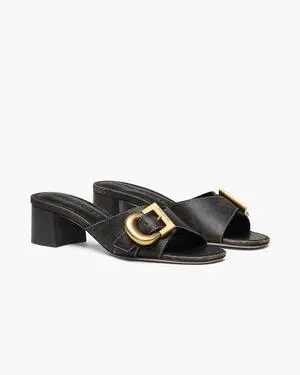 Marc Jacobs The Doll Heeled Sandal - Black