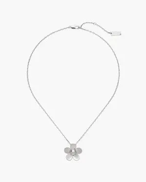 Marc Jacobs Mini Daisy Pendant Necklace - Silver