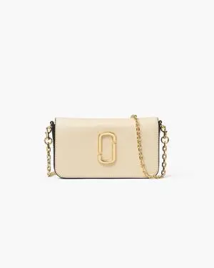 Marc Jacobs The Snapshot Wallet On Chain Bag - Cloud White Multi