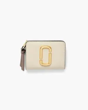 Marc Jacobs The Snapshot Mini Compact Wallet - Cloud White Multi