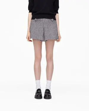 Marc Jacobs Gingham Tweed Mini Skirt
