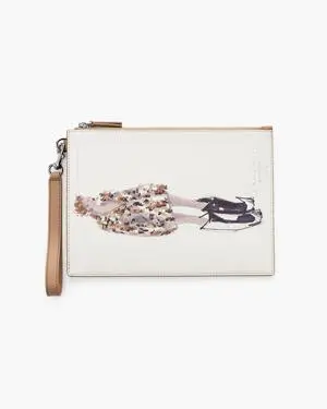 Marc Jacobs Runway Illustration Wristlet - Camel
