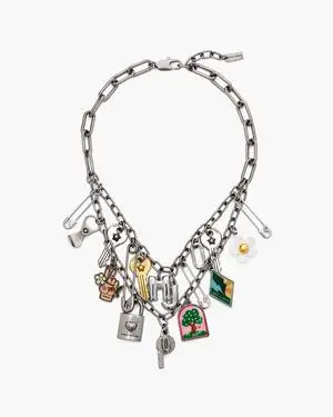 Marc Jacobs The Pop Americana Charm Necklace - Silver/multi