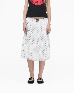 Marc Jacobs Layered Crinkle Chiffon Skirt In Size