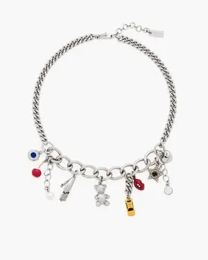 Marc Jacobs The Trinket Charm Necklace - Silver/multi