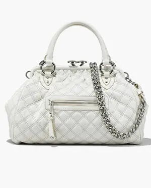 Marc Jacobs Re-edition Quilted Leather Stam Bag - Cloud White