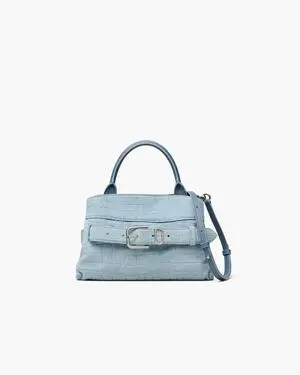 Marc Jacobs The Suede Croc Dakota Small Satchel Bag
