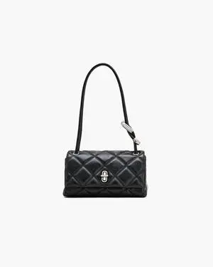 Marc Jacobs The Quilted Mini Dual Shoulder Bag In Black