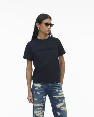 Marc Jacobs The Logo Baby Tee In Size - Black