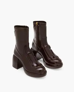 Marc Jacobs The Pop J Marc Ankle Boots In Size - Fondant