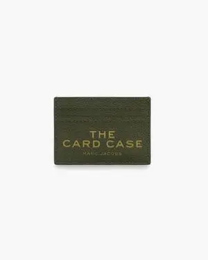 Marc Jacobs The Leather Card Case In Forest