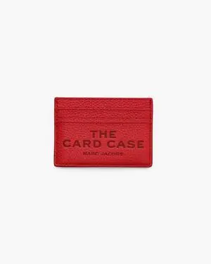 Marc Jacobs The Leather Card Case In True Red