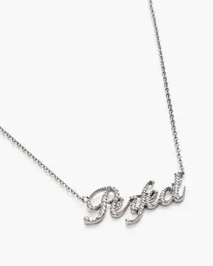 Marc Jacobs The Perfect Pave Necklace - Silver/crystal