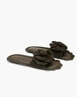 Marc Jacobs The Suede Daisy Sandal - Forest