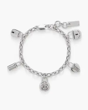 Marc Jacobs Padlock Charm Bracelet - Silver