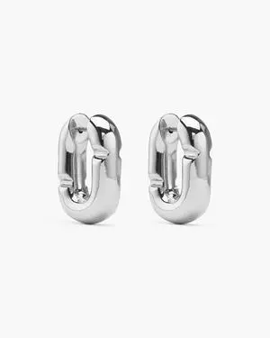 Marc Jacobs Pop J Marc Huggie Hoops - Silver