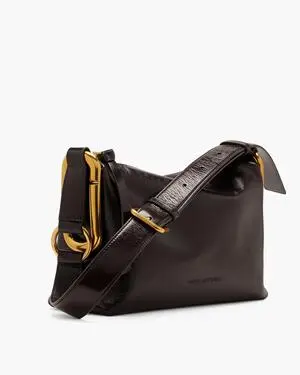 Marc Jacobs Scene Medium Shoulder Bag In Crinkle Leather - Fondant