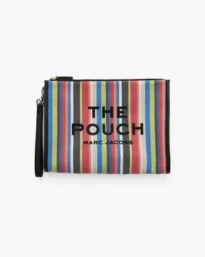 Marc Jacobs The Stripe Mesh Large Pouch By