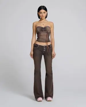Marc Jacobs Strapless Bustier - Brown
