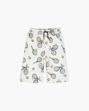 Marc Jacobs The Tennis Racket Shorts In Size - Ivory