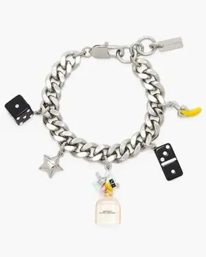 Marc Jacobs Perfect Charm Bracelet - Silver/pink Multi