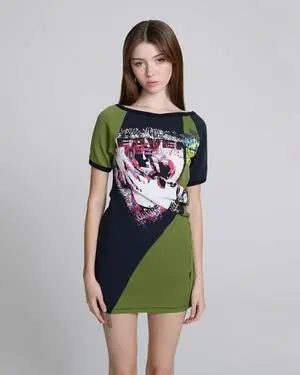 Marc Jacobs Twisted Tee Dress In Size