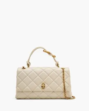 Marc Jacobs The Quilted Dual Convertible Shoulder Bag In Cloud White